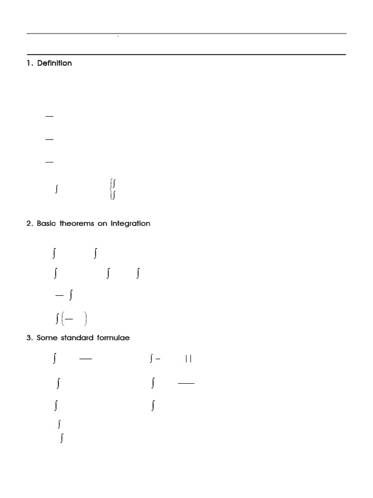 Indefinite Integration Explained | PDF | Trigonometric Functions | Integral