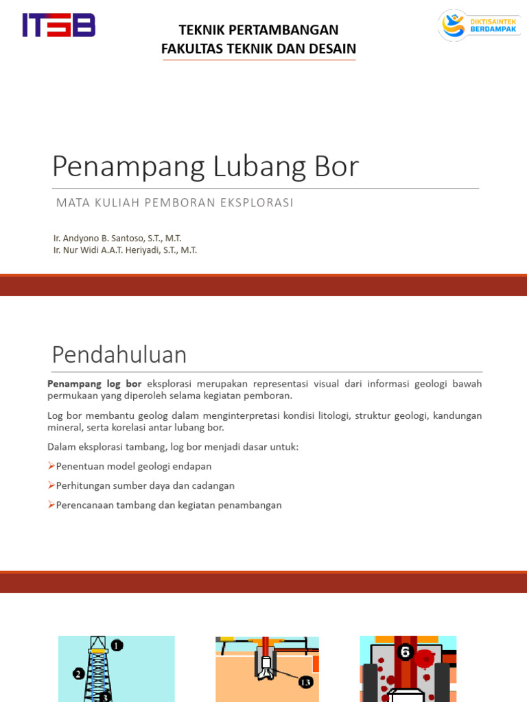 Penampang Log Bor Eksplorasi Batubara | PDF