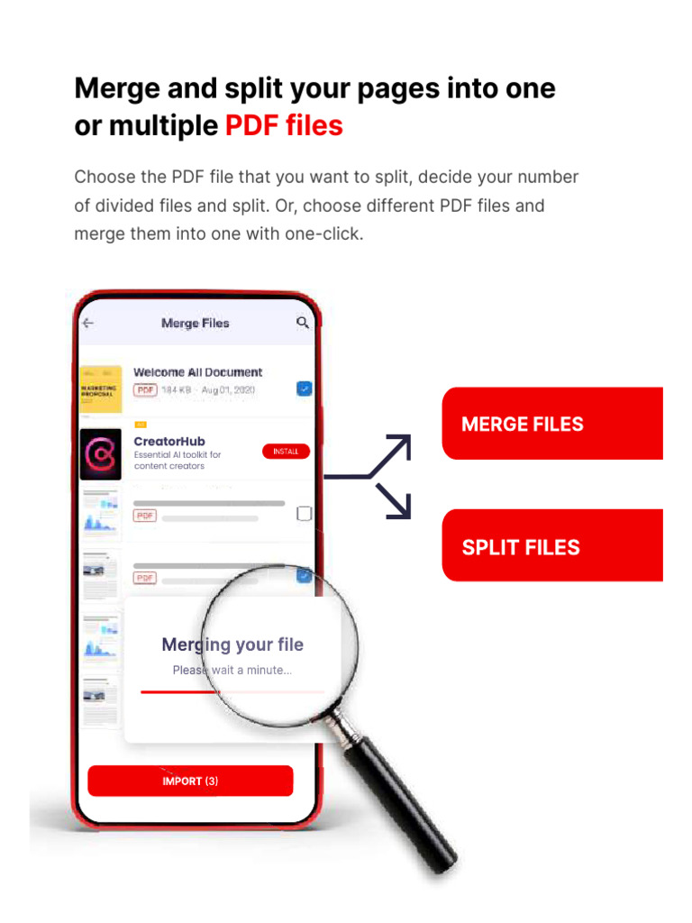 Merge and Split PDF Files Easily | PDF