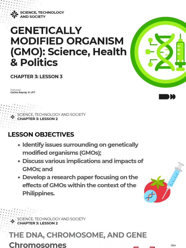 C3 L3 Genetically Modified Organism GMO Science Health Politics (1 ...