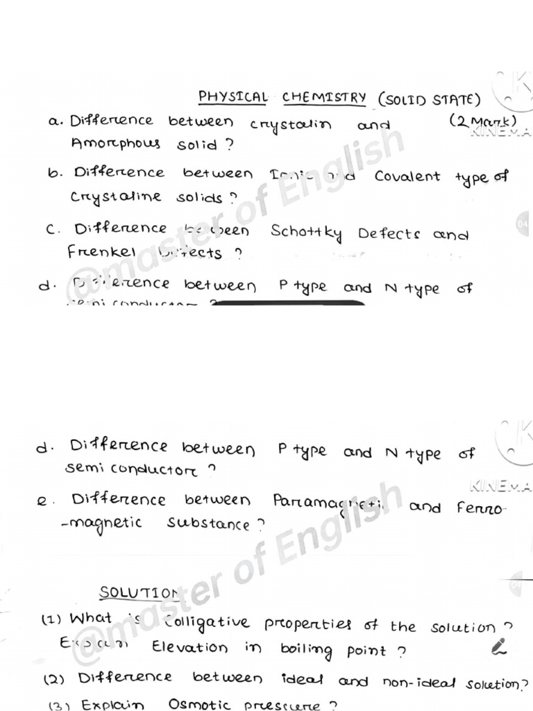 Chemistry Selection 2023 | PDF
