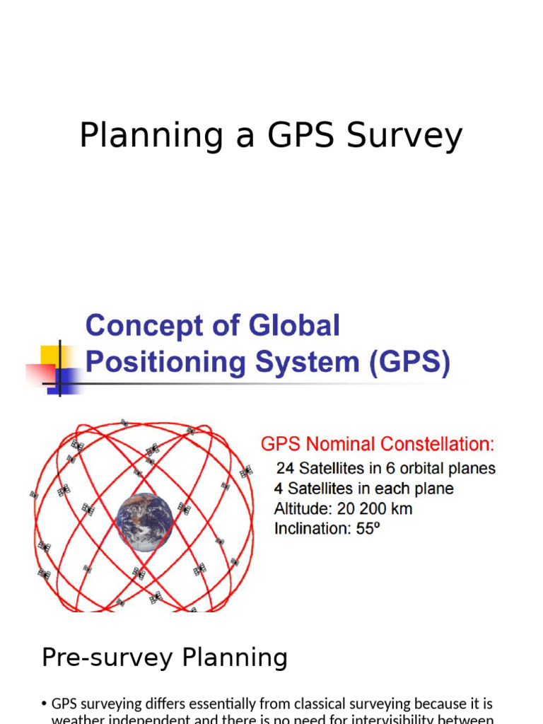 Planning A GPS Survey | PDF