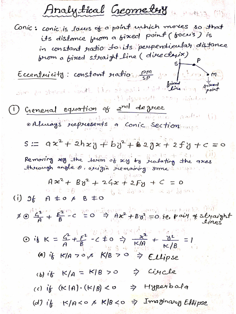 Analytical Geometry Pdf