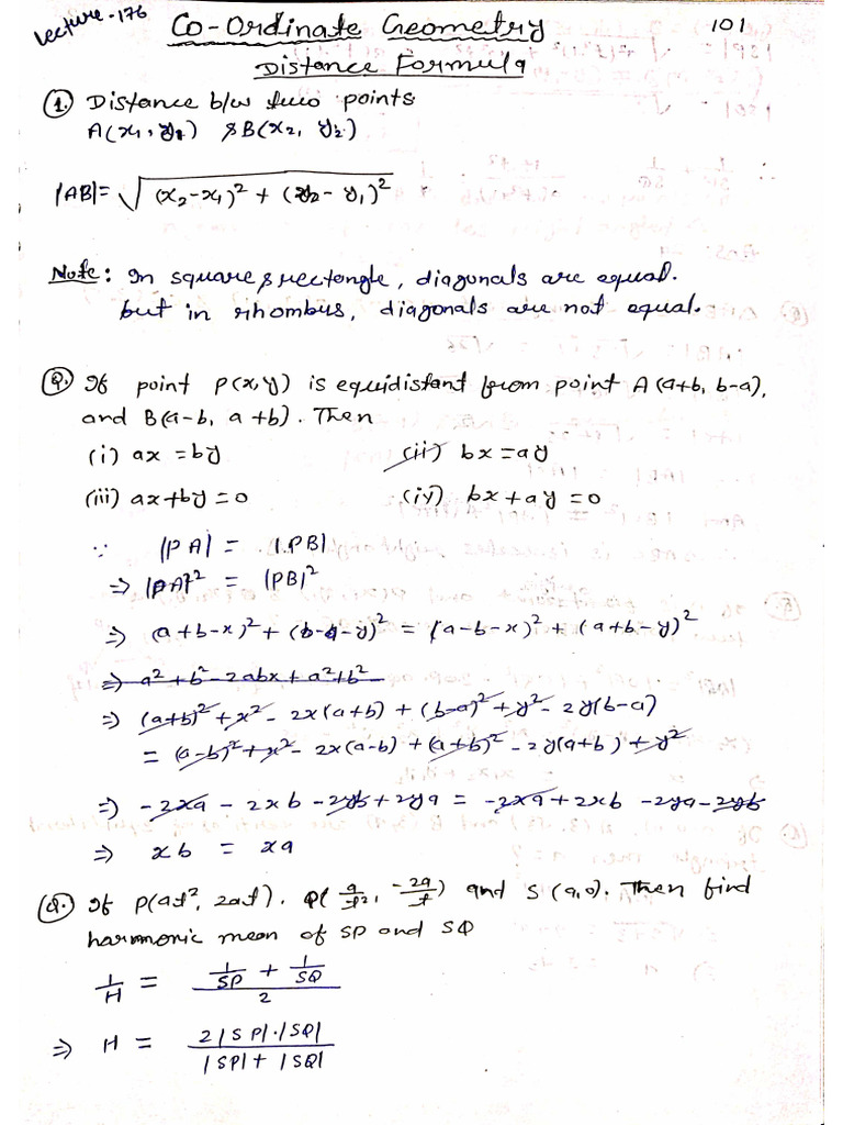 Coordinates Geometry | PDF