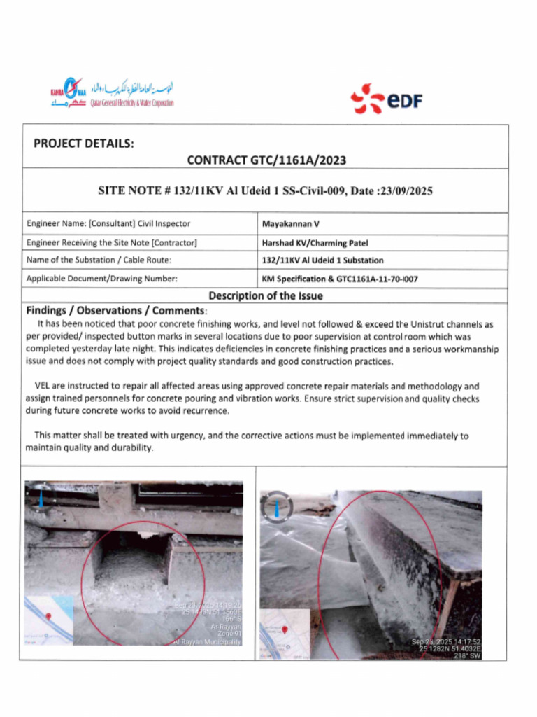 Site Note Civil 0009 | PDF