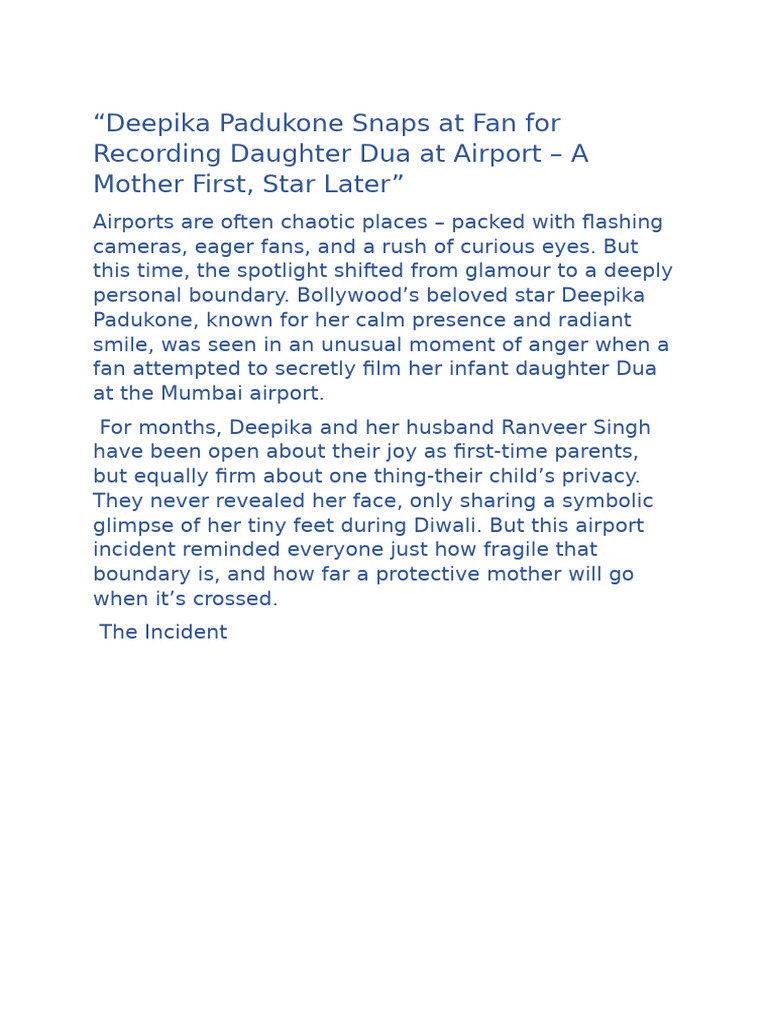 Deepika Padukone Dua Pdf