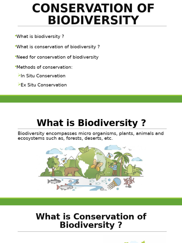 Biodiversity Conservation Methods Explained | PDF