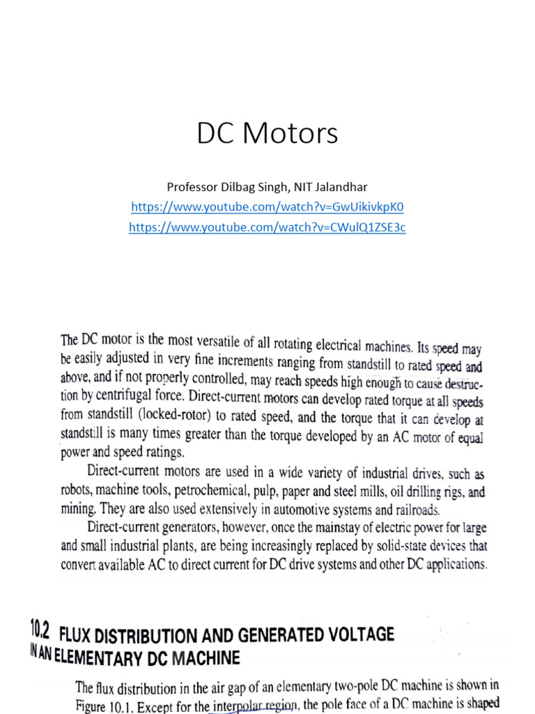 Understanding DC Motors Basics | PDF
