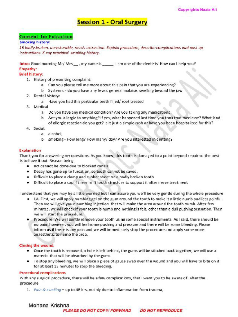 OSCE Notes by Nazia Ali | PDF