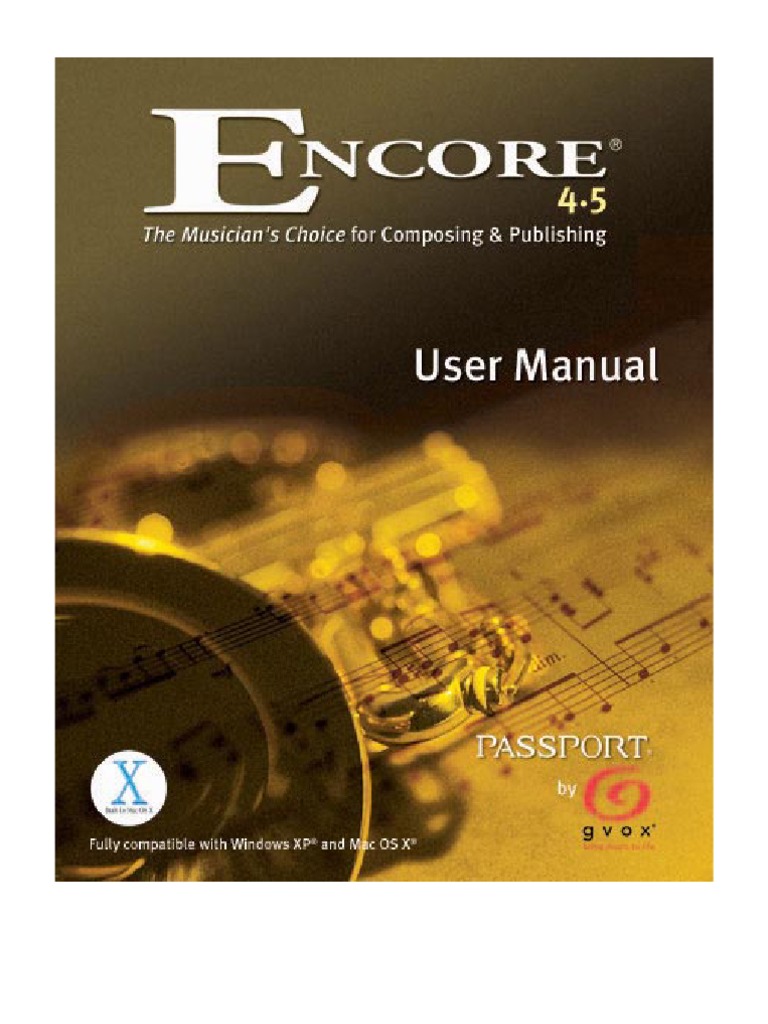 Encore Manual | PDF