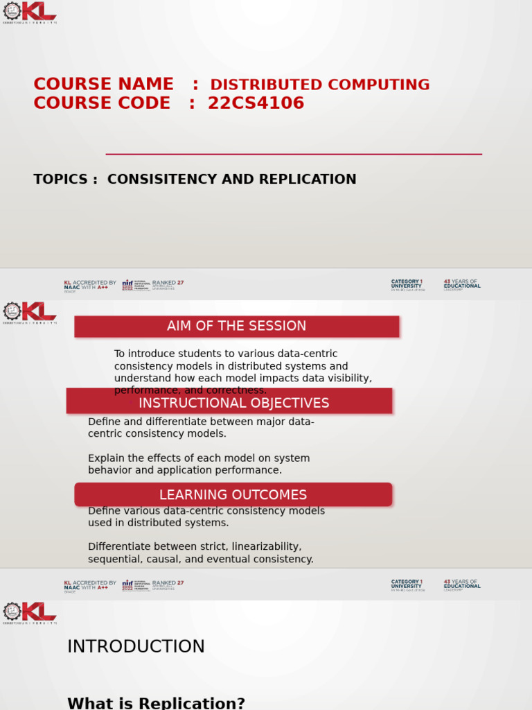 Consistency and Replication | PDF | Replication (Computing) | Concurrent Computing