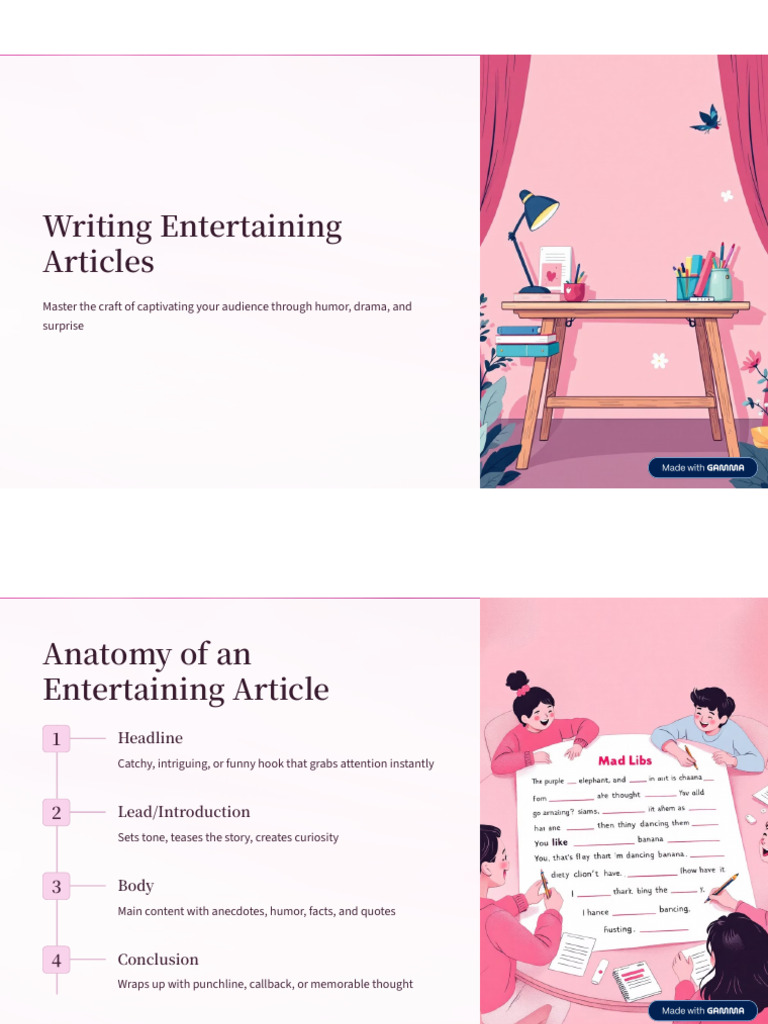 Writing Entertaining Articles | PDF