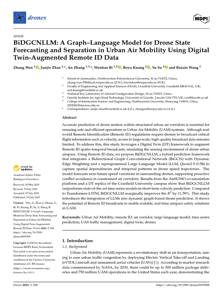 4 - BiDGCNLLM, A Graph-Language Model For Drone State Forecasting and ...