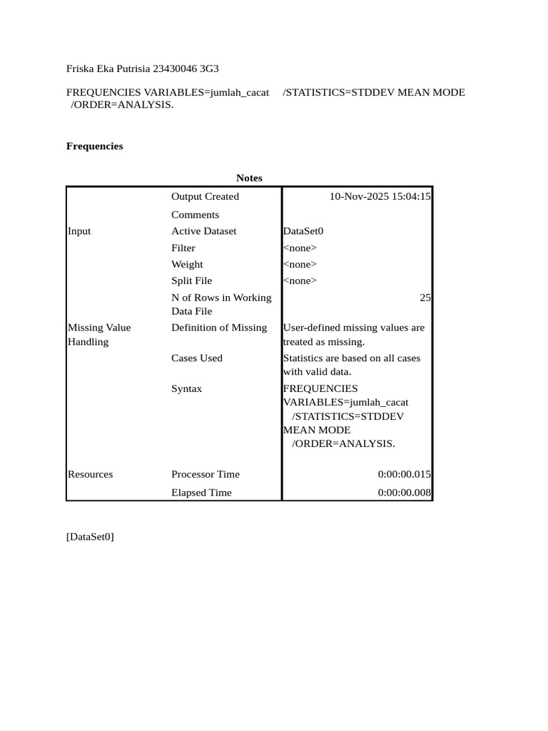 uts responsi statika | PDF | Mean | Computer Engineering