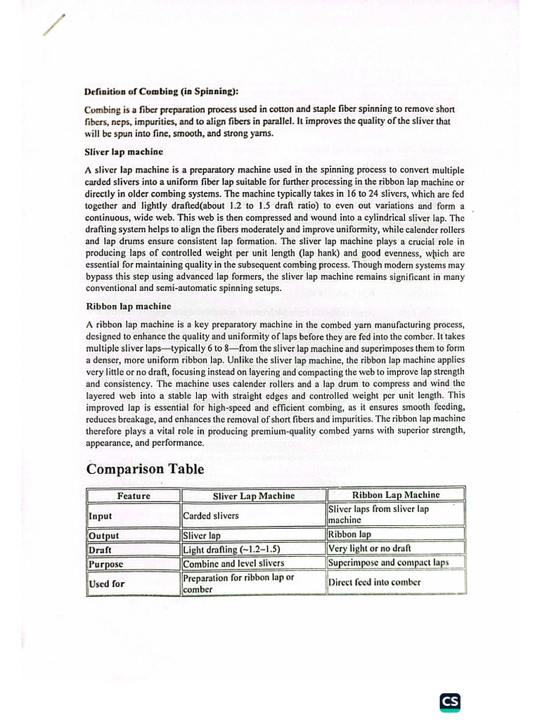 Definition of Combing 1page | PDF