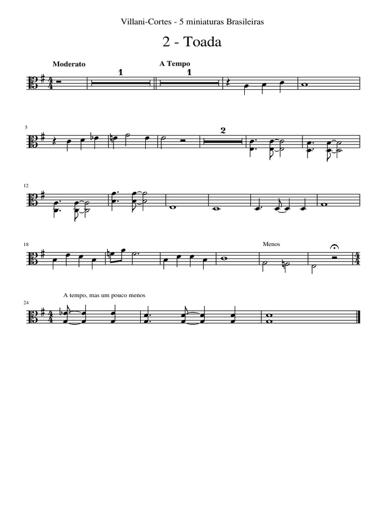 Villani-Cortes - 5 Miniaturas - Toada-1 | PDF