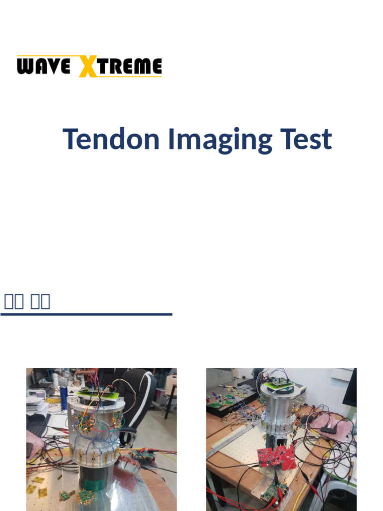 Tendon Imaging Test Result | PDF