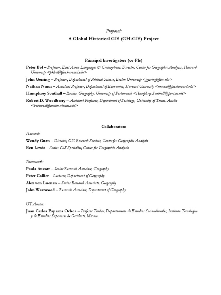 Global Historical Gis Project | PDF | Geographic Information System ...