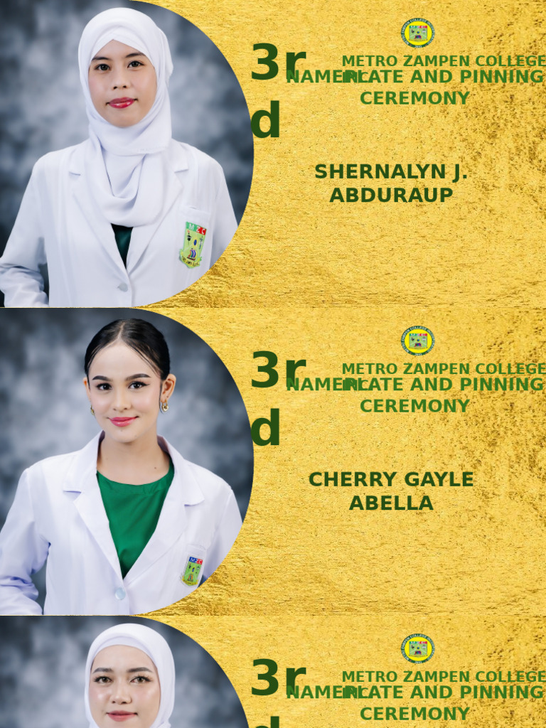 Nameplate and Pinning Ceremony | PDF