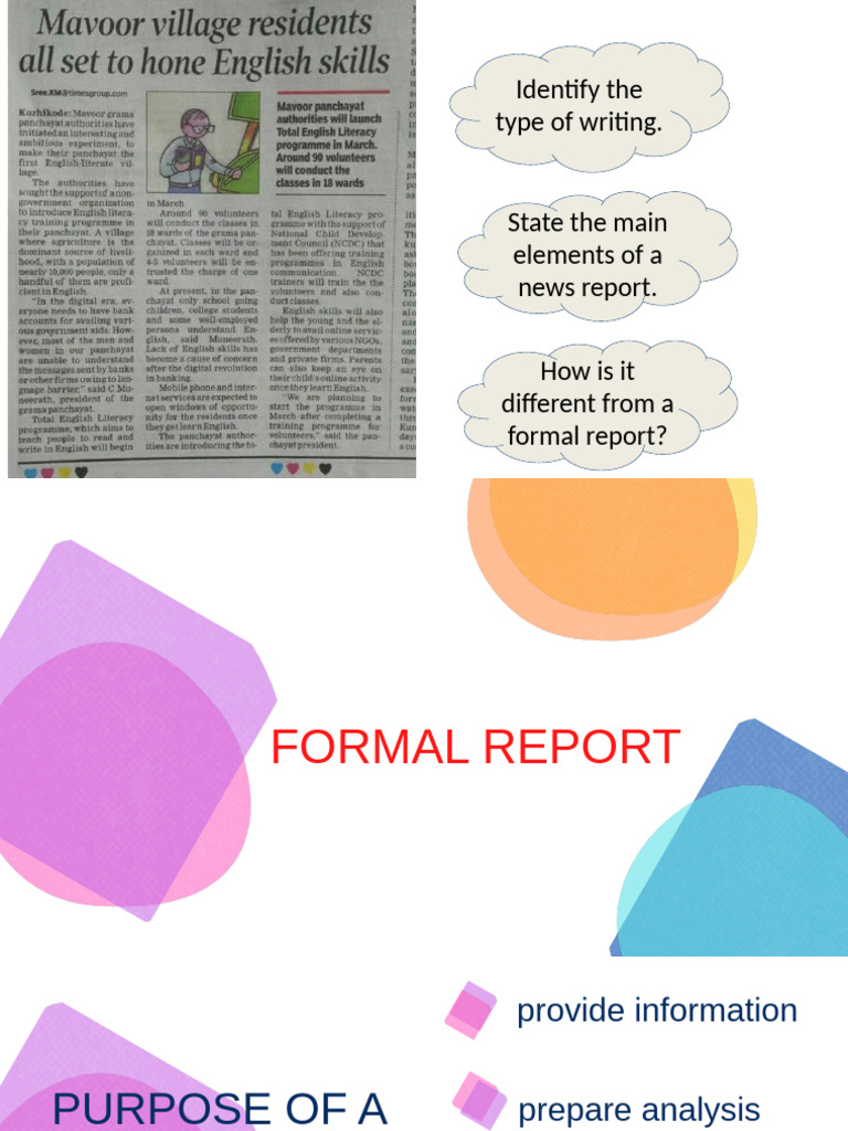 Formal Report | PDF | Human Communication | Cognition