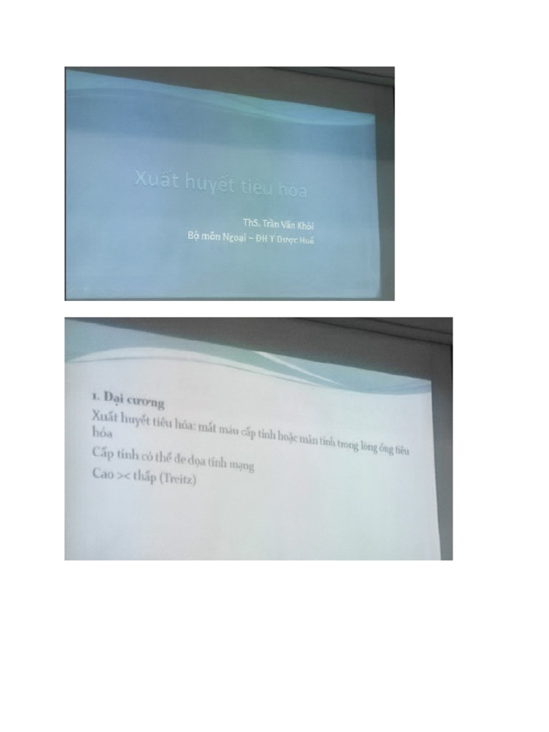 Xuất Huyết Tiêu Hóa Trên Trường | PDF