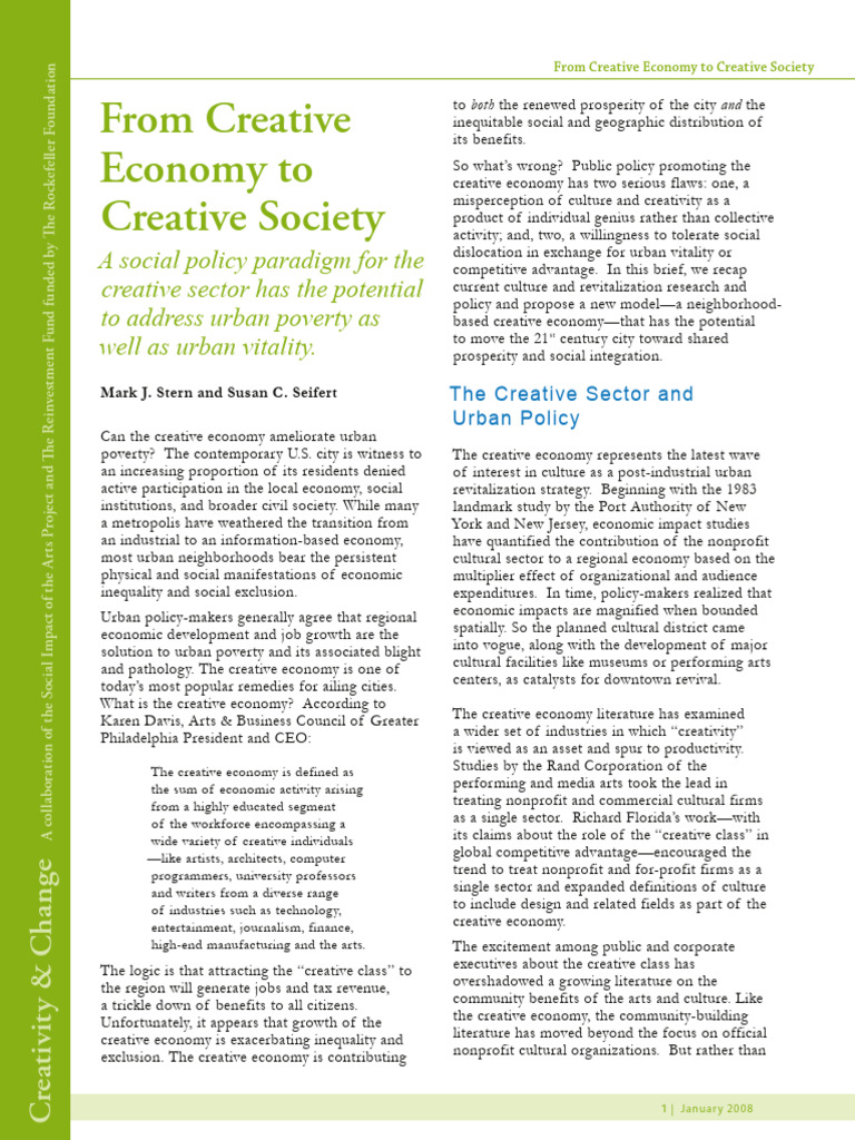 Creative Ekonomi | PDF | Economic Inequality | Discrimination & Race ...