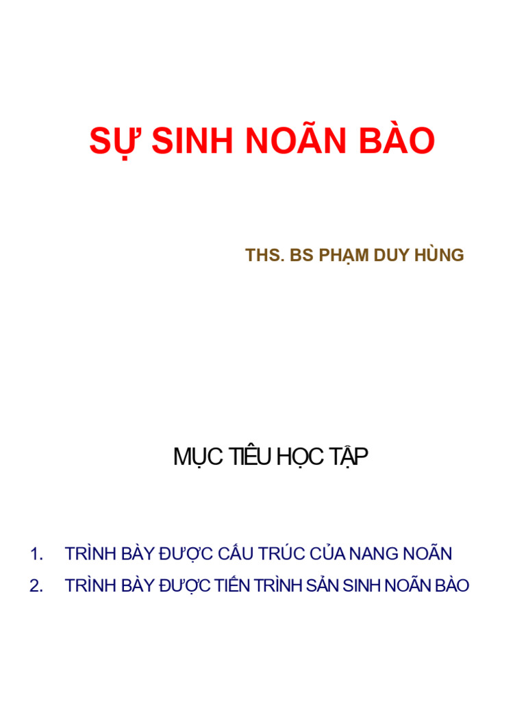 Sự Tạo Noãn | PDF