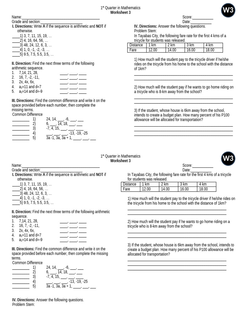 Q1-Act.3-Short | PDF | Mathematics