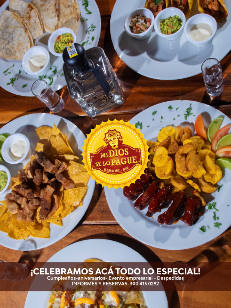 nueva carta 2024 MI DIOS SE LO PAGUE ACTUALIZADA FINAL | PDF | Cocina | Cocina latinoamericana