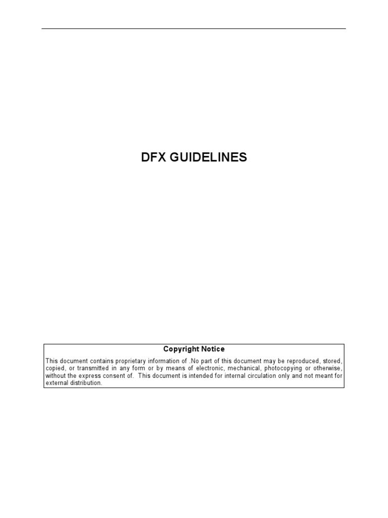 DFX Guidelines | PDF | Printed Circuit Board | Electrical Engineering