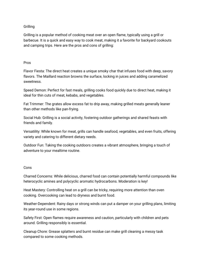 Diff Between Roasting & Grilling | PDF | Grilling | Roasting
