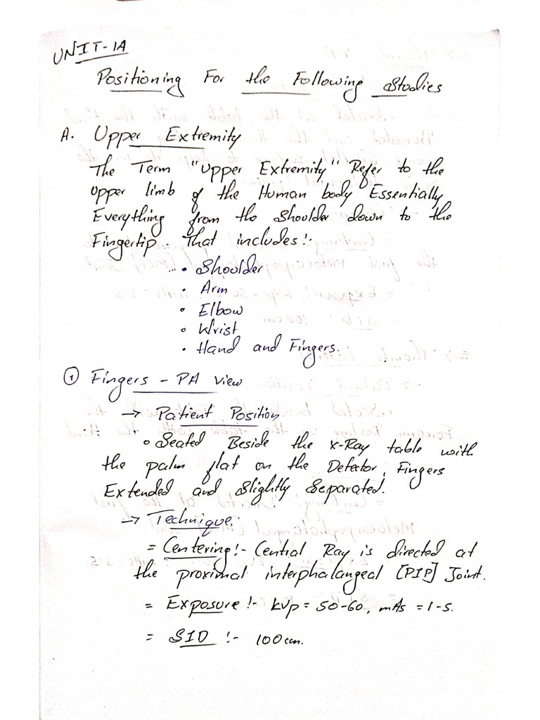 Unit 14 - Positioning For The Following Studies | PDF