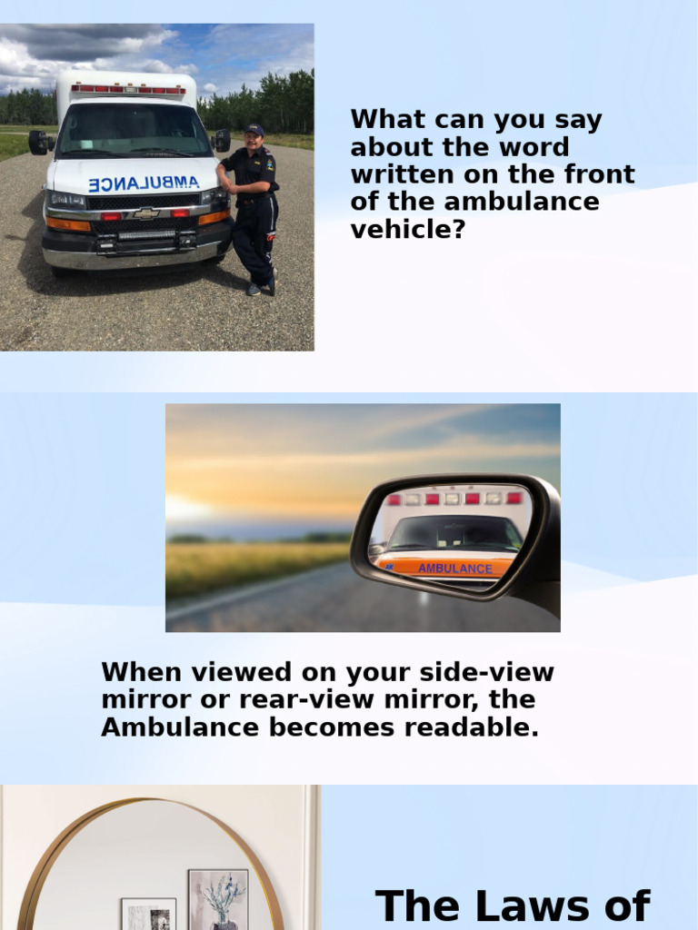 Law of Reflection in Plane Mirrors | PDF