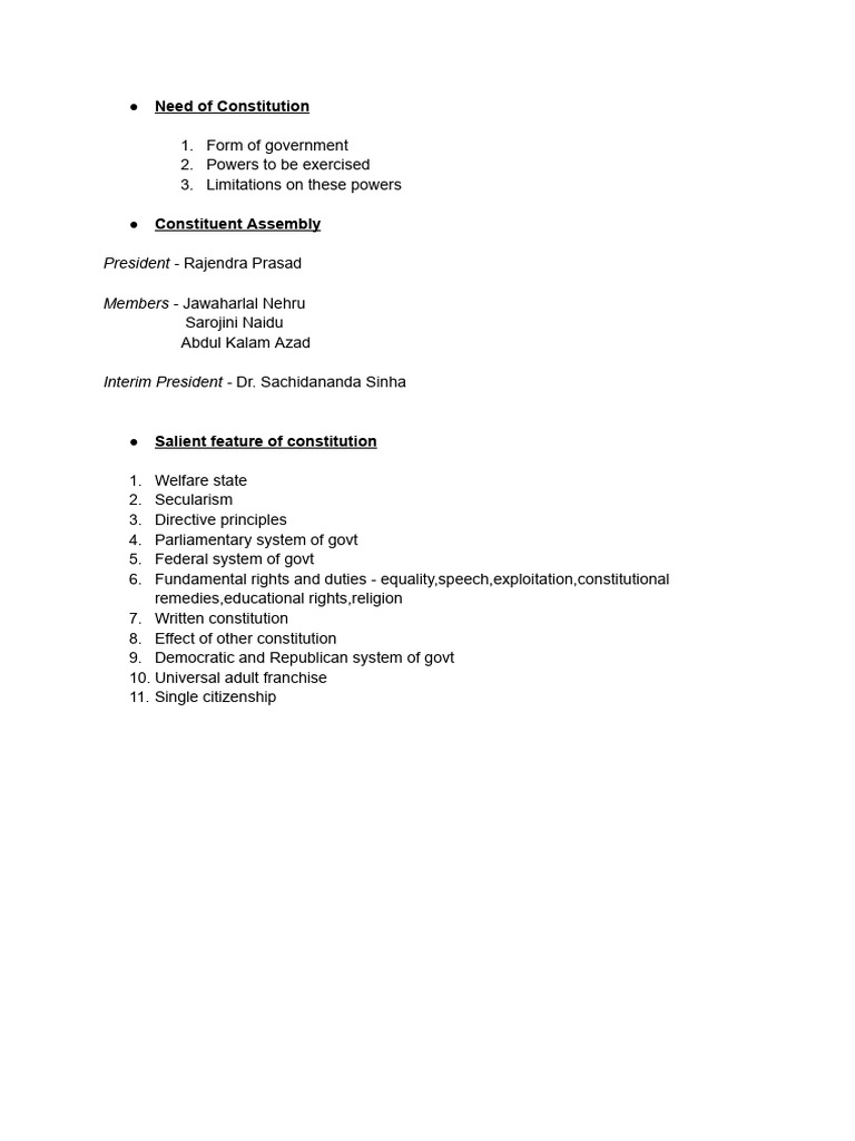 Our Constituion | PDF