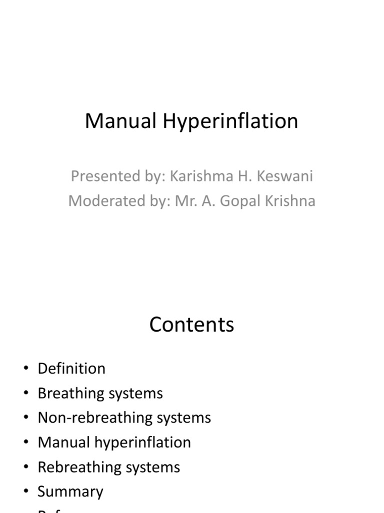 Manual Hyper Inflation | PDF | Breathing | Chronic Obstructive ...