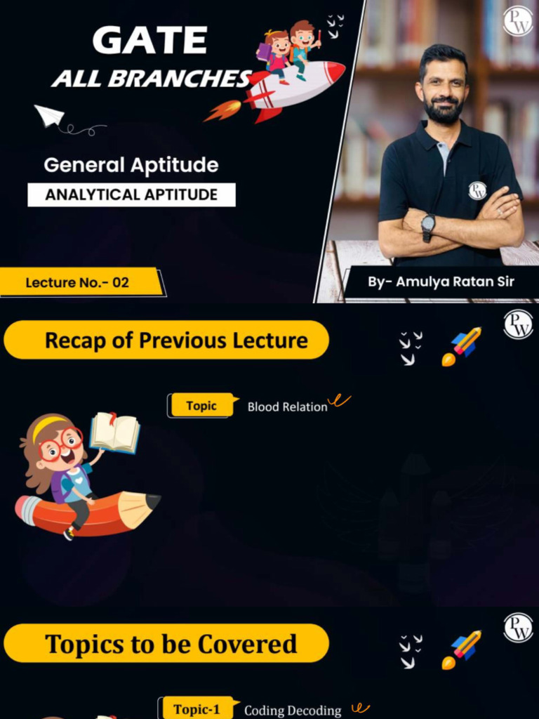 Analytical Aptitude 02 Class Notes | PDF