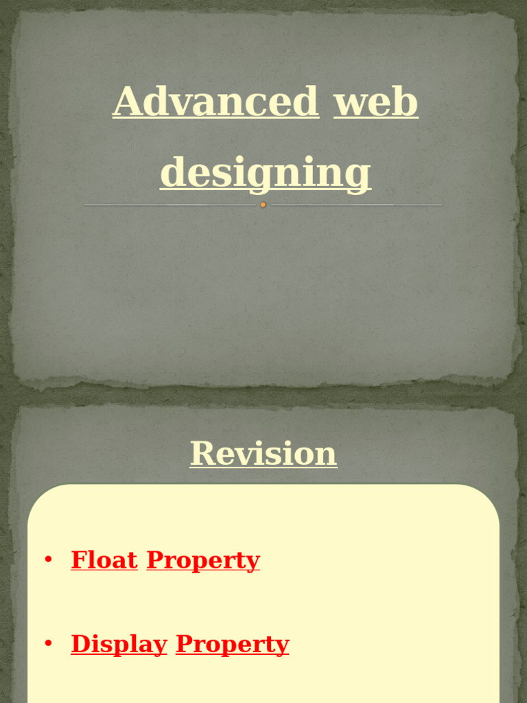 CSS Float and Display Properties Guide | PDF