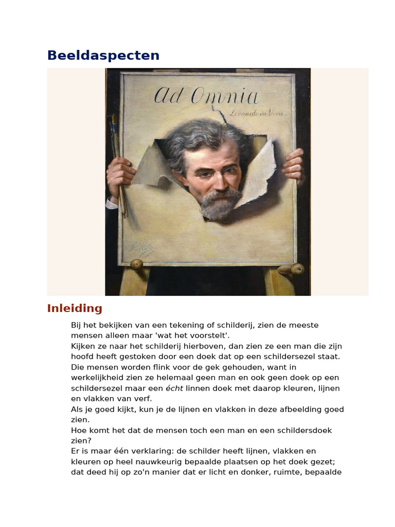 Beeldaspecten Klas 4 | PDF