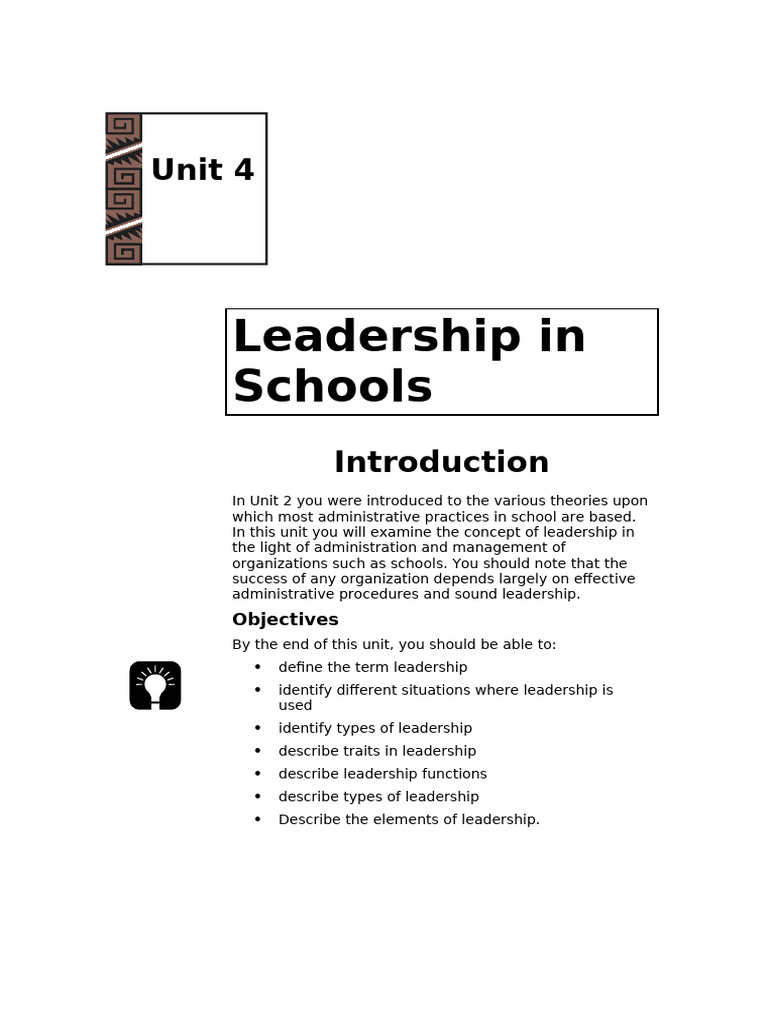 Leadership Concepts in Schools | PDF | Leadership | Incentive