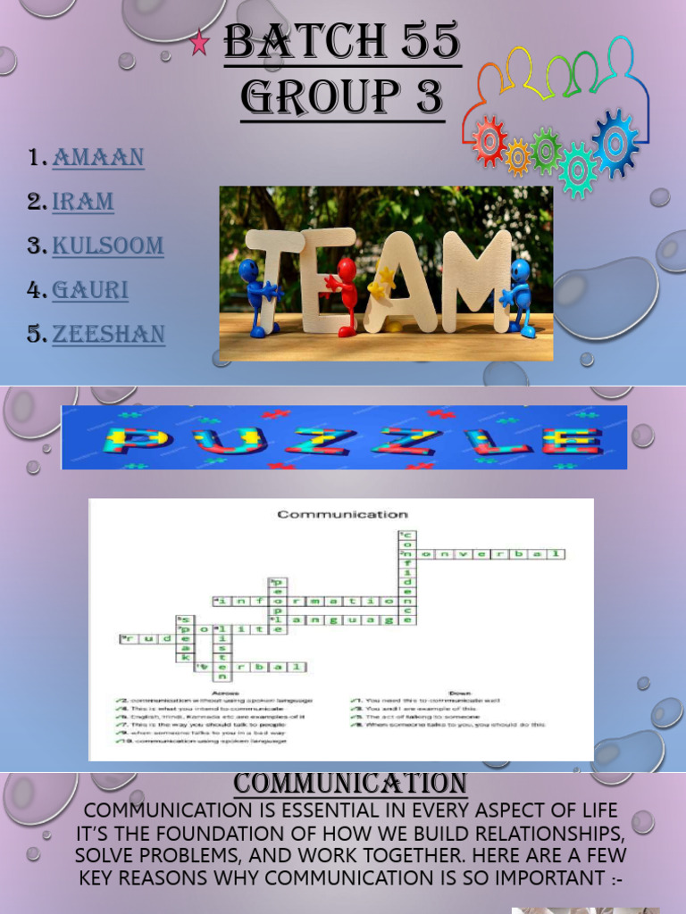Group 3 Presentation | PDF | Communication | Business