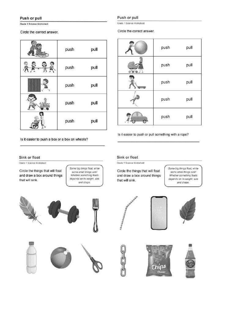 Worksheets Science Movement | PDF