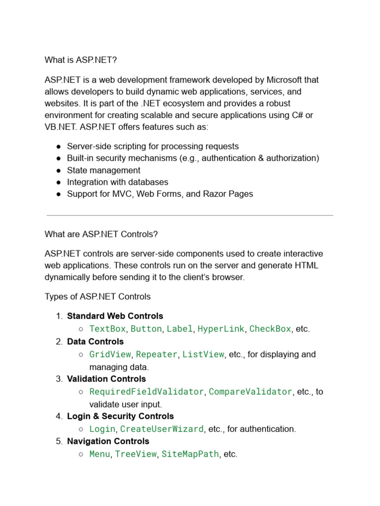What Is ASP | PDF | World Wide Web | Internet & Web