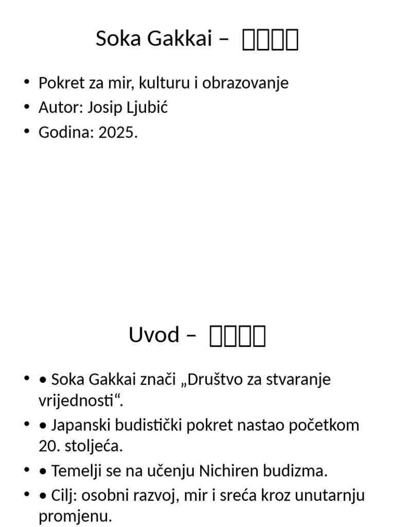 Soka_Gakkai_prezentacija | PDF