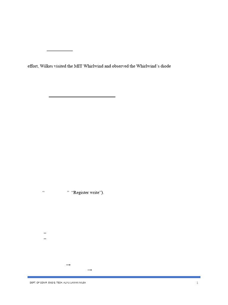 CTE 241 Intro To Micropro CHP - 1 | PDF | Central Processing Unit ...