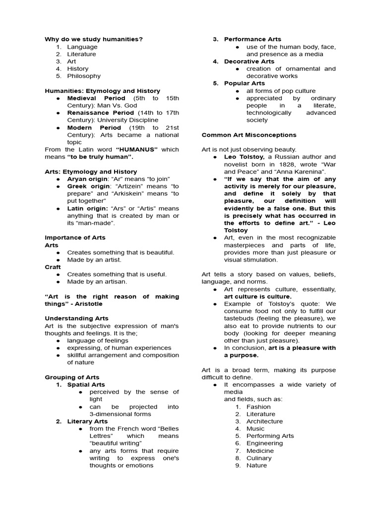 HUM 1 - Arts Appreciation Midterms | PDF | Paintings | Paint