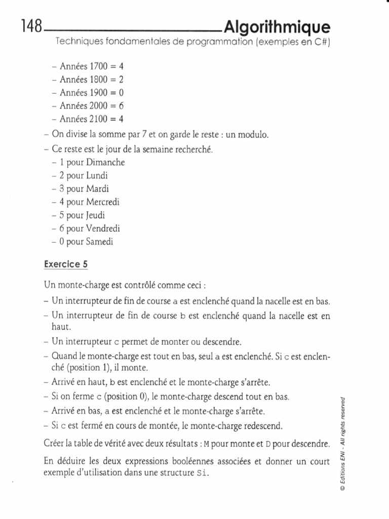 Wiley Algorithmique Programmation Cscharp_Partie76 | PDF