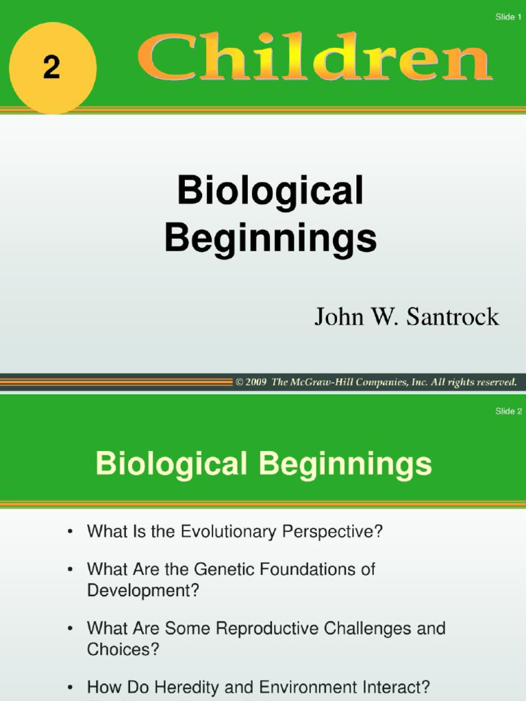 CH 2-Children, Biological Beginnings | PDF