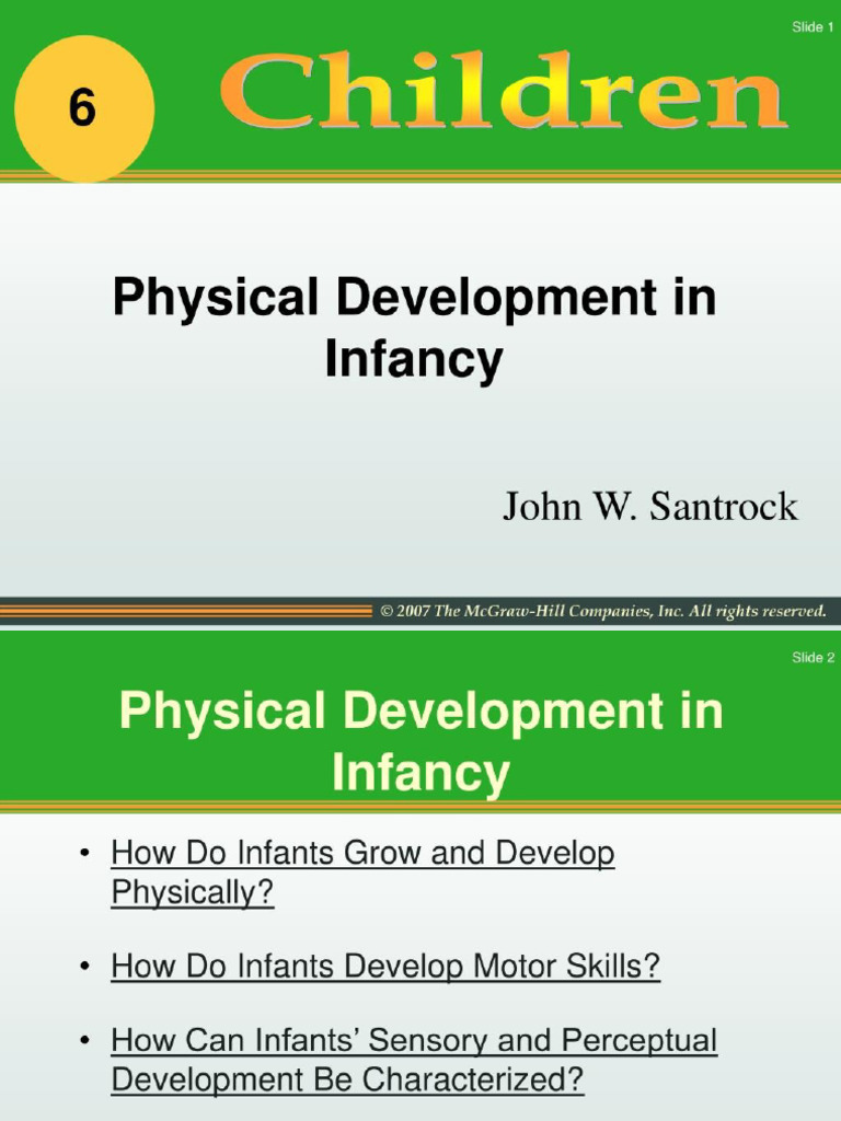 Ch 6-Children, Physical Development in Infancy | PDF
