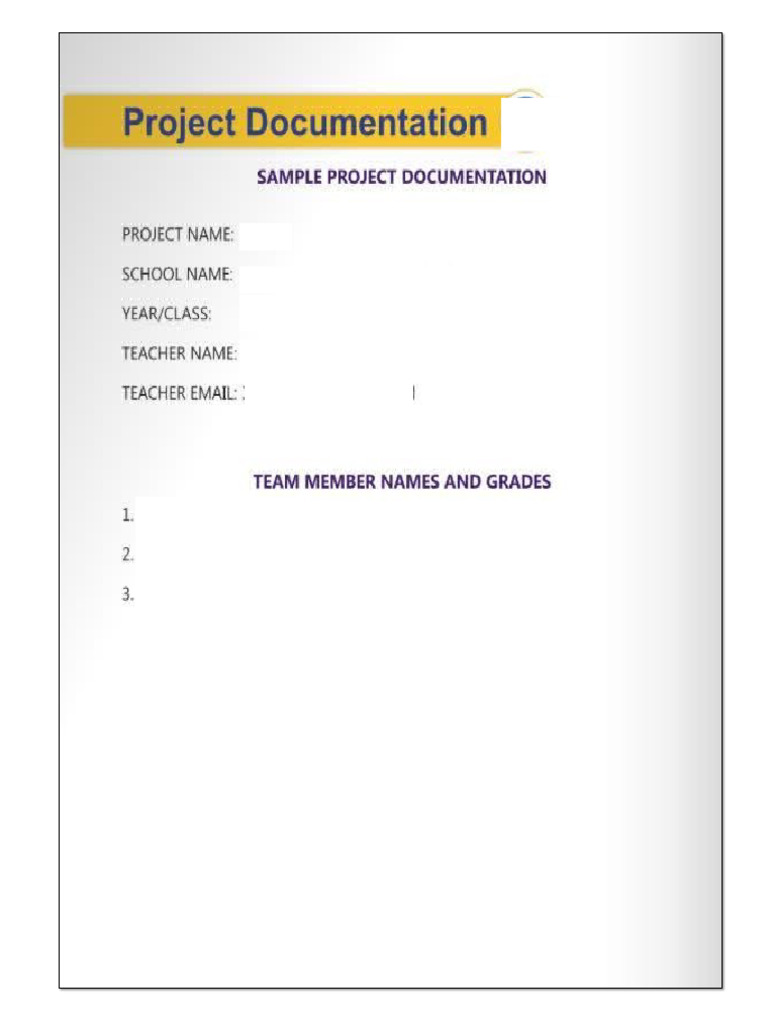 SAMPLE PROJECT DOCUMENTATION (1) | PDF