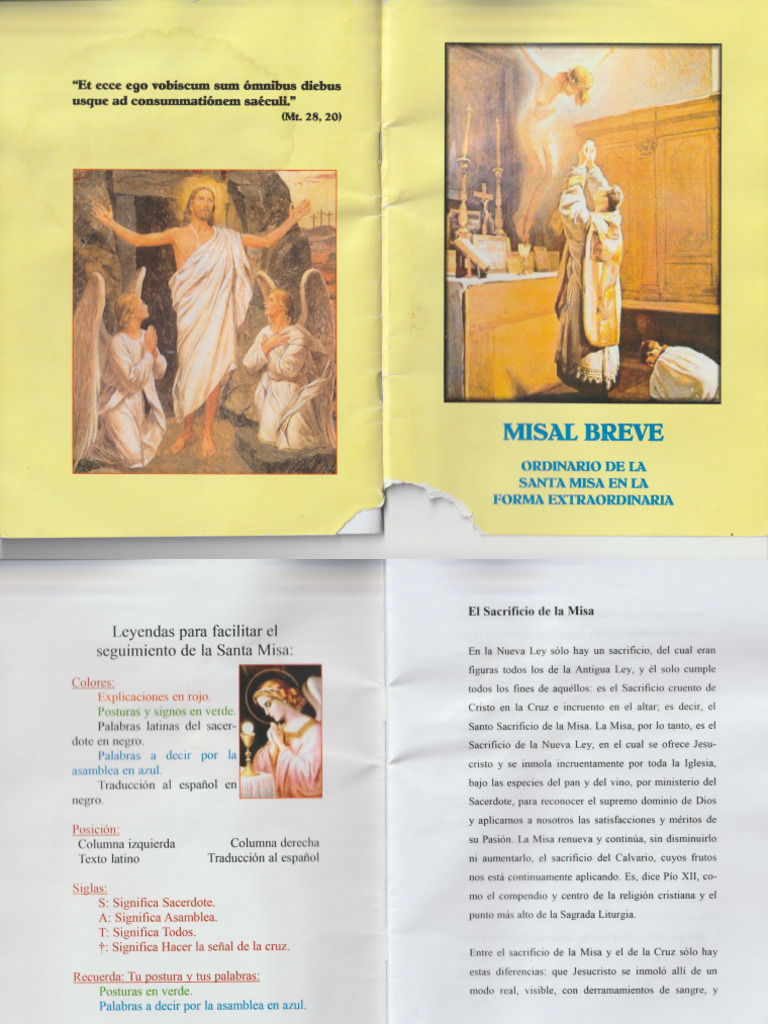Misal Breve - Ordinario de La Santa Misa en La Forma Extraordinaria | PDF